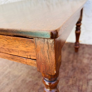 Antique Miniature Apprentice Table With Draw, 1880s Doll Kitchen Dining ...