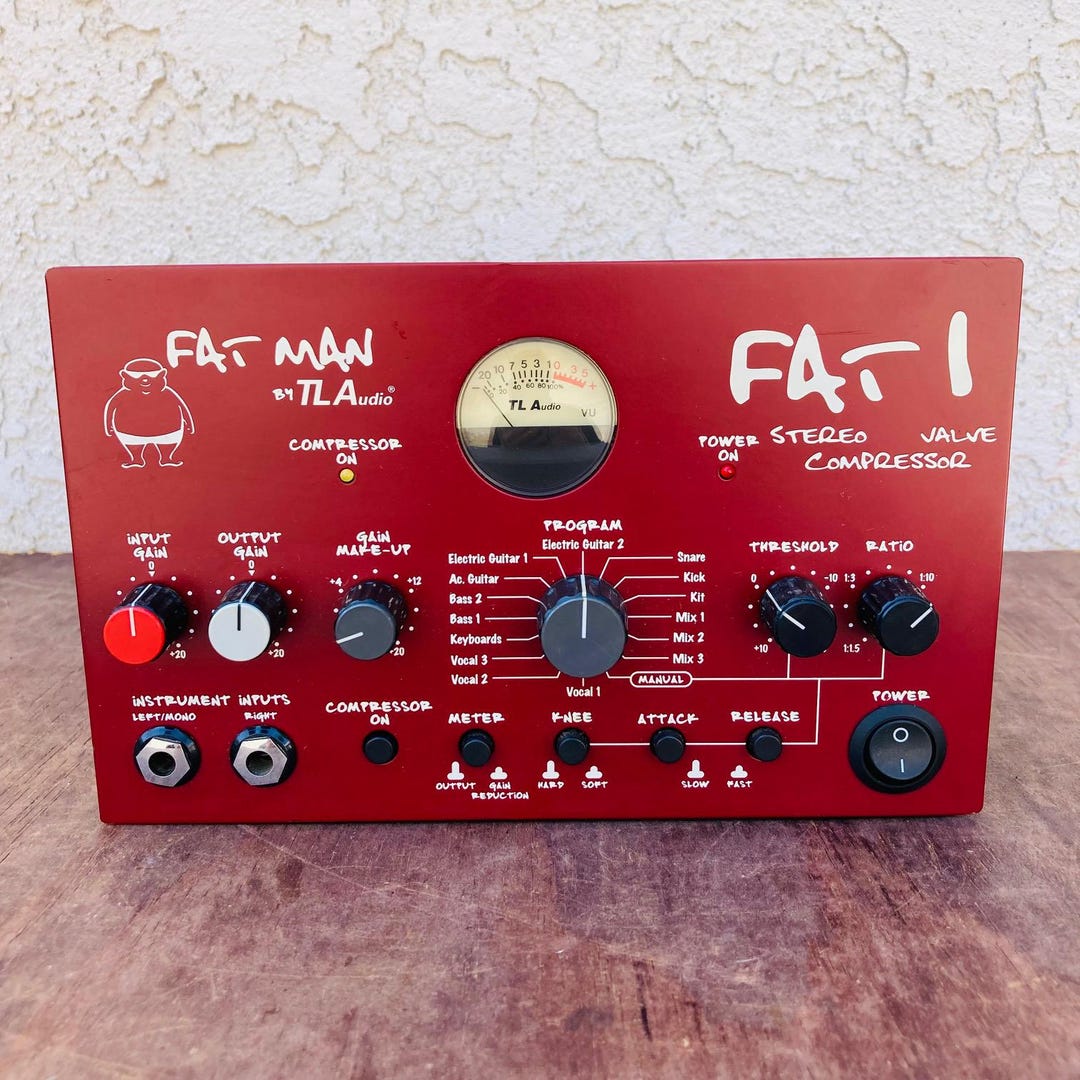 TL Audio Fatman Fat 1 Stereo Valve Compressor, Early 2000s Vintage ...