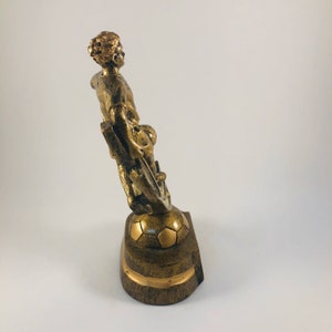 Rare Vintage Soccer Trophy, Soccer Form Figurine Statue, Sports Gift ...