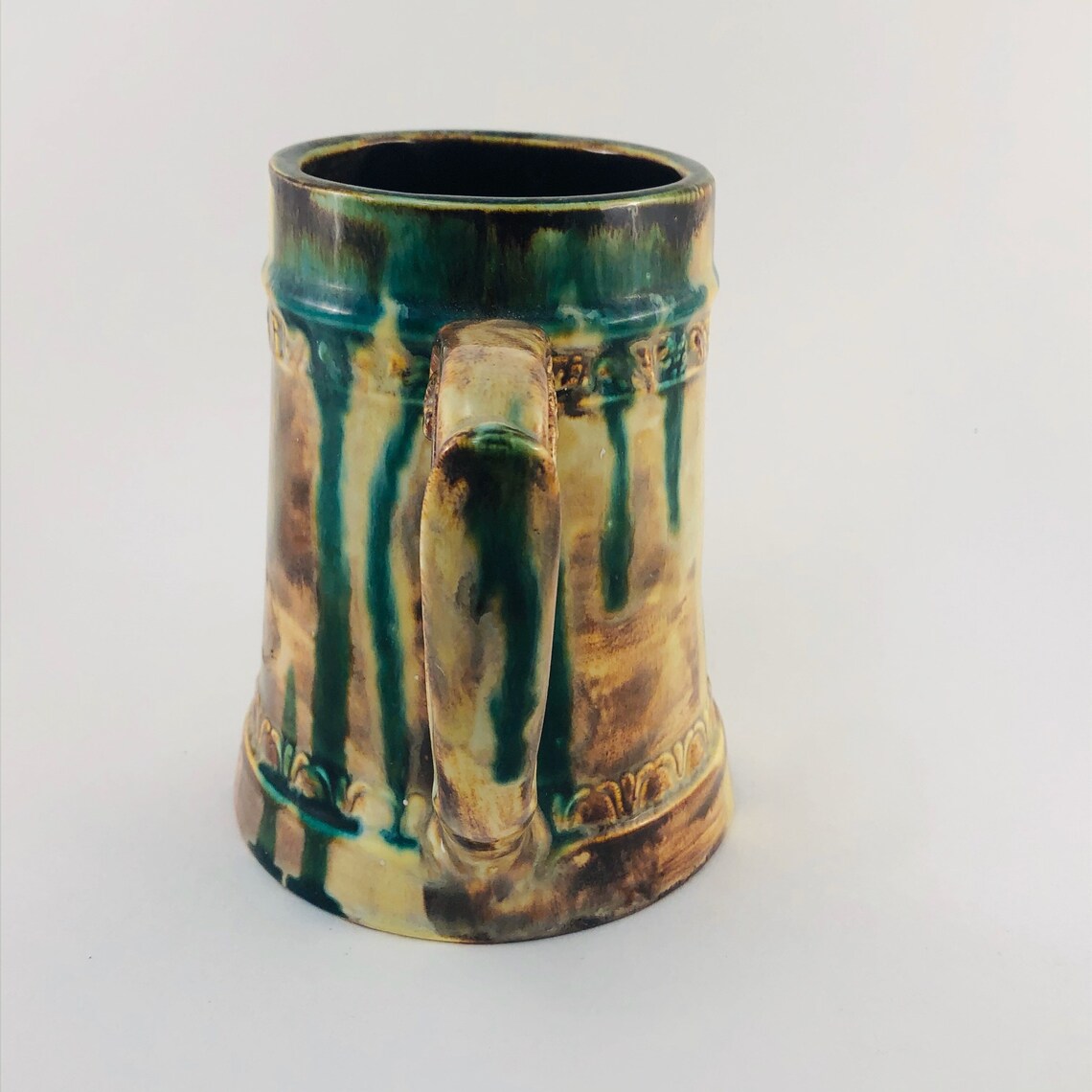 Vintage Tankard Earthenware Pottery Tankard Handmade - Etsy