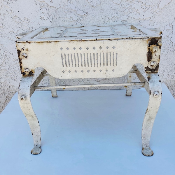 Antique Cast Iron Foot Stool - Etsy