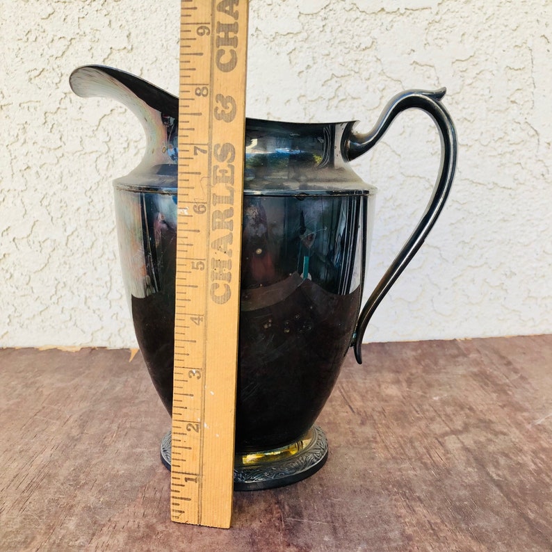 Vintage Oneida Silver Plate Pitcher: 1930s Retro Table Decor - Etsy