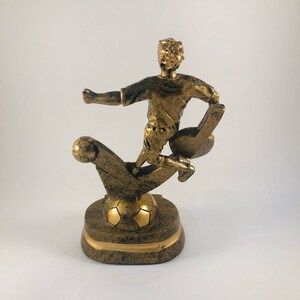 Rare Vintage Soccer Trophy, Soccer Form Figurine Statue, Sports Gift ...