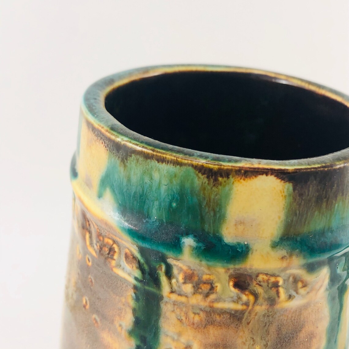 Vintage Tankard Earthenware Pottery Tankard Handmade - Etsy