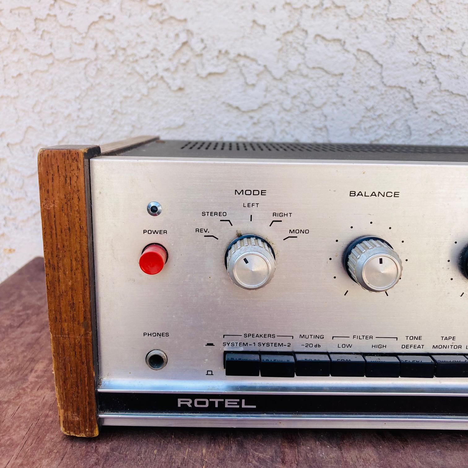 1970s Rotel RA-610 Stereo Amplifier: Vintage Hi-fi Equipment (UK Power ...