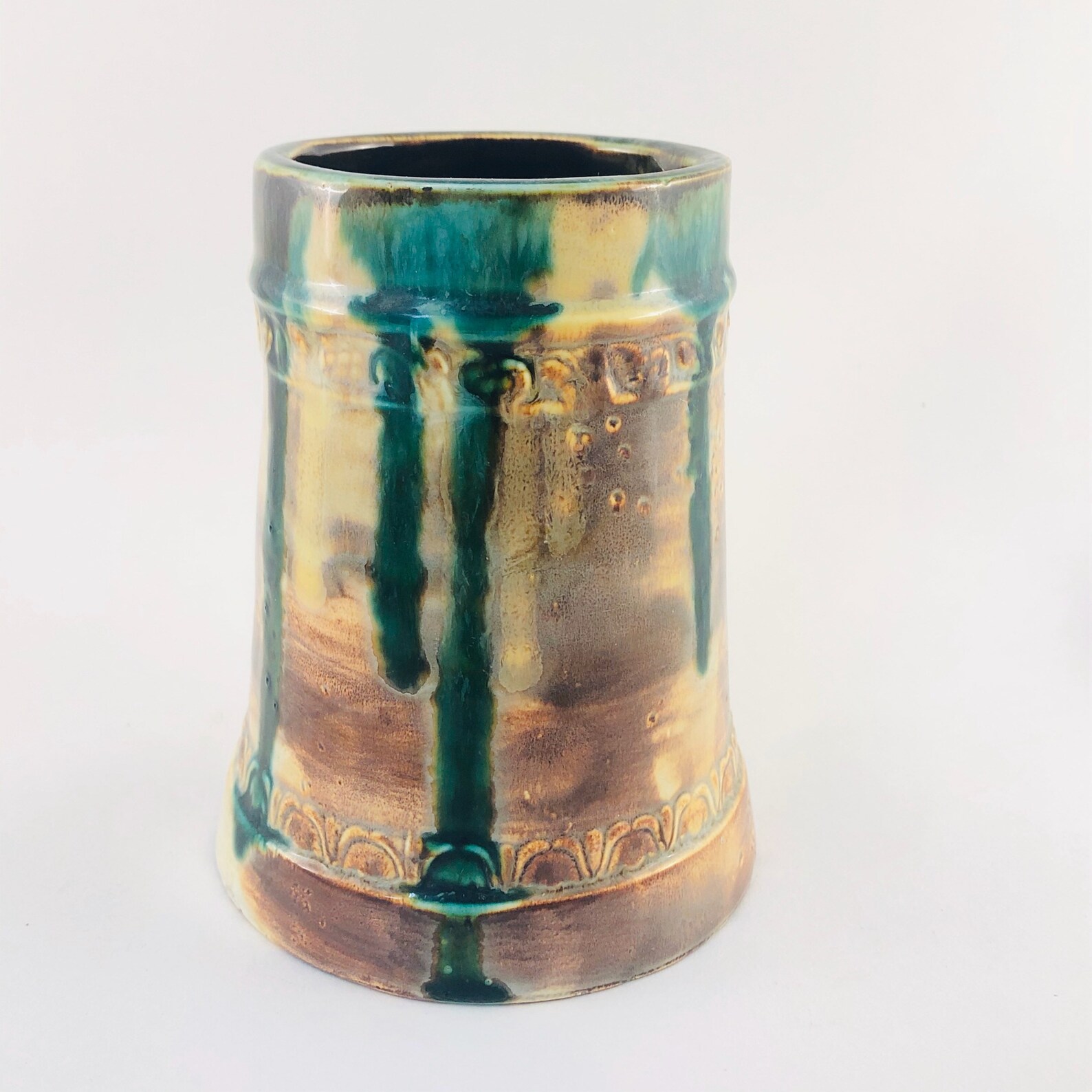 Vintage Tankard Earthenware Pottery Tankard Handmade - Etsy