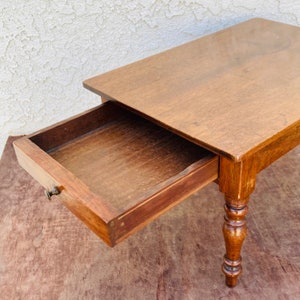 Antique Miniature Apprentice Table With Draw, 1880s Doll Kitchen Dining ...