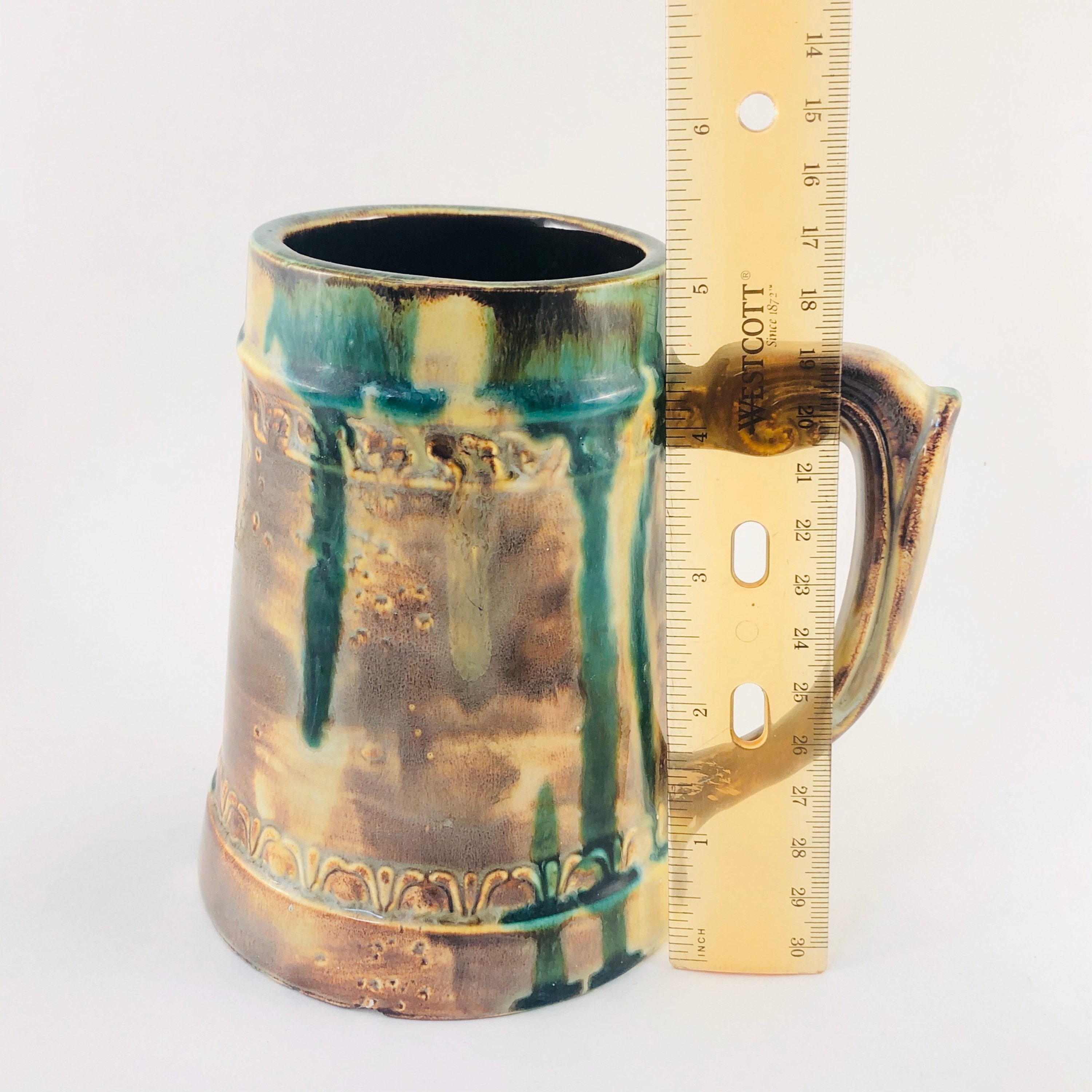 Vintage Tankard Earthenware Pottery Tankard Handmade - Etsy