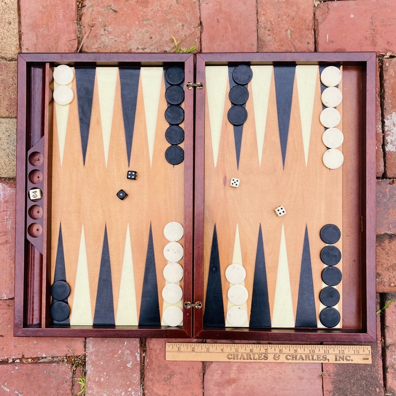 Retro Backgammon - Etsy