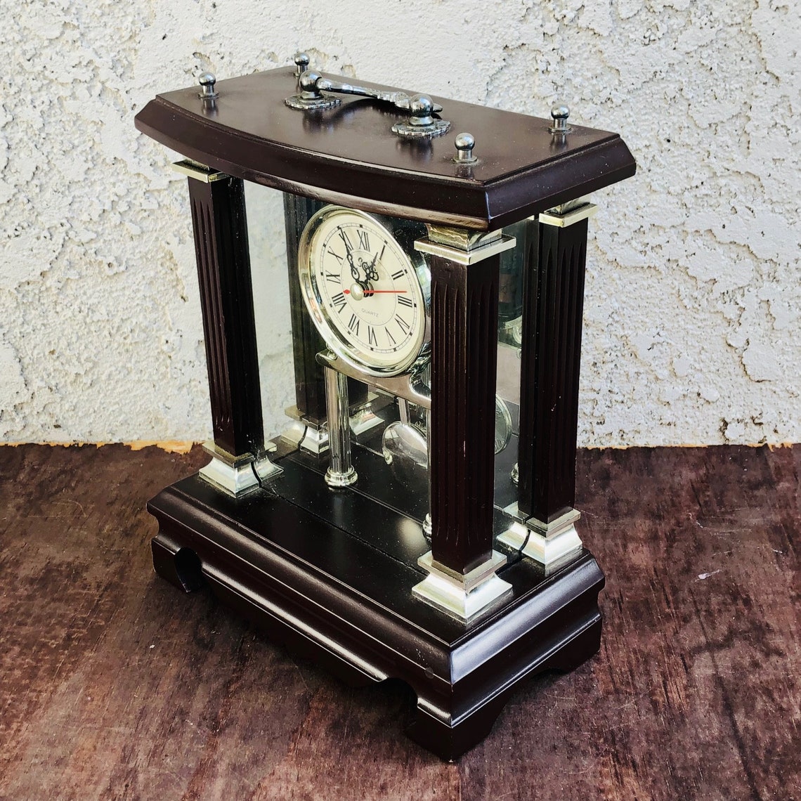 Vintage Studio Silversmiths Clock Quartz Mantel Table Clock - Etsy