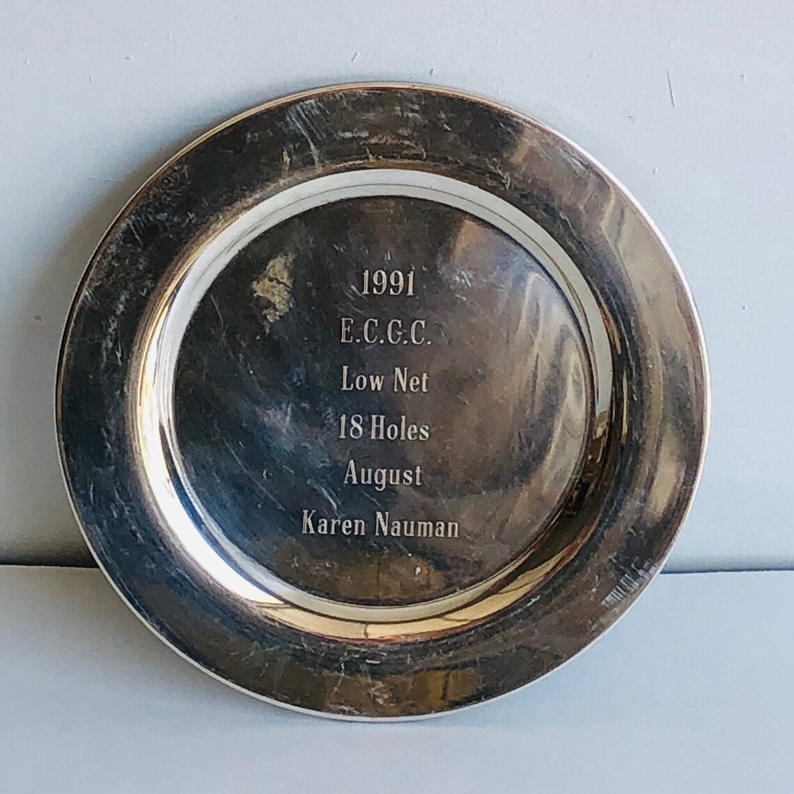 Vintage Golf Trophy Plate Silver Plate Dish Bowl Award Oneida | Etsy