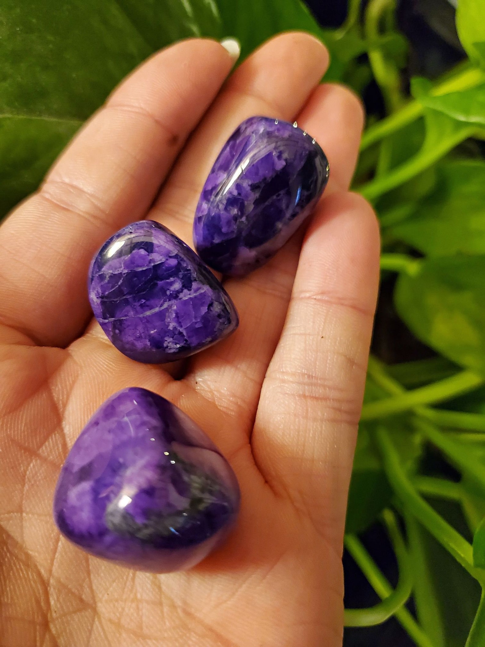 Purple Howlite Tumbled Anxiety Relief Mindfulness Gift | Etsy