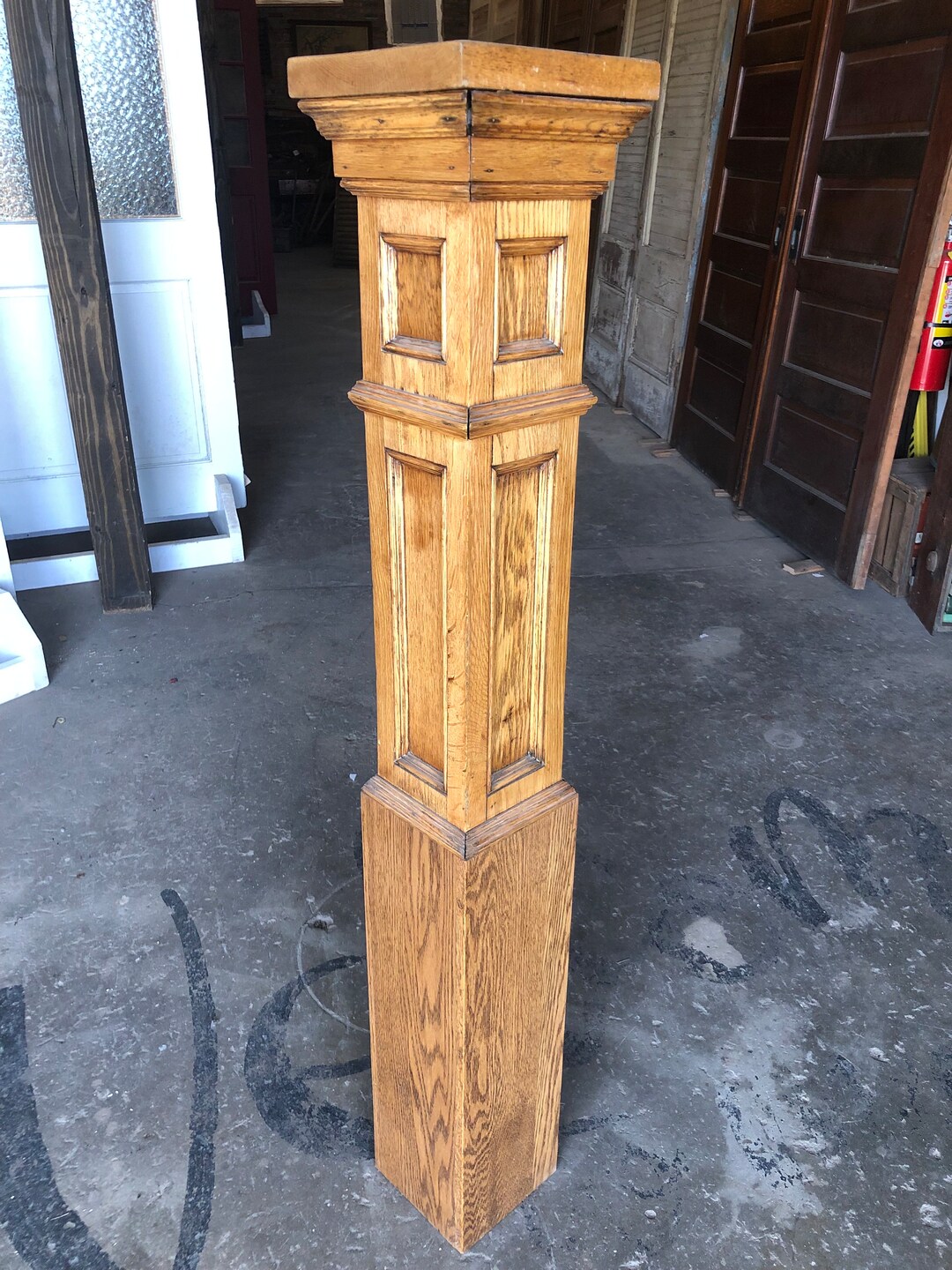 Reclaimed Oak Newel Post Post Wood Post Decorative Post Rail Post 7th ...