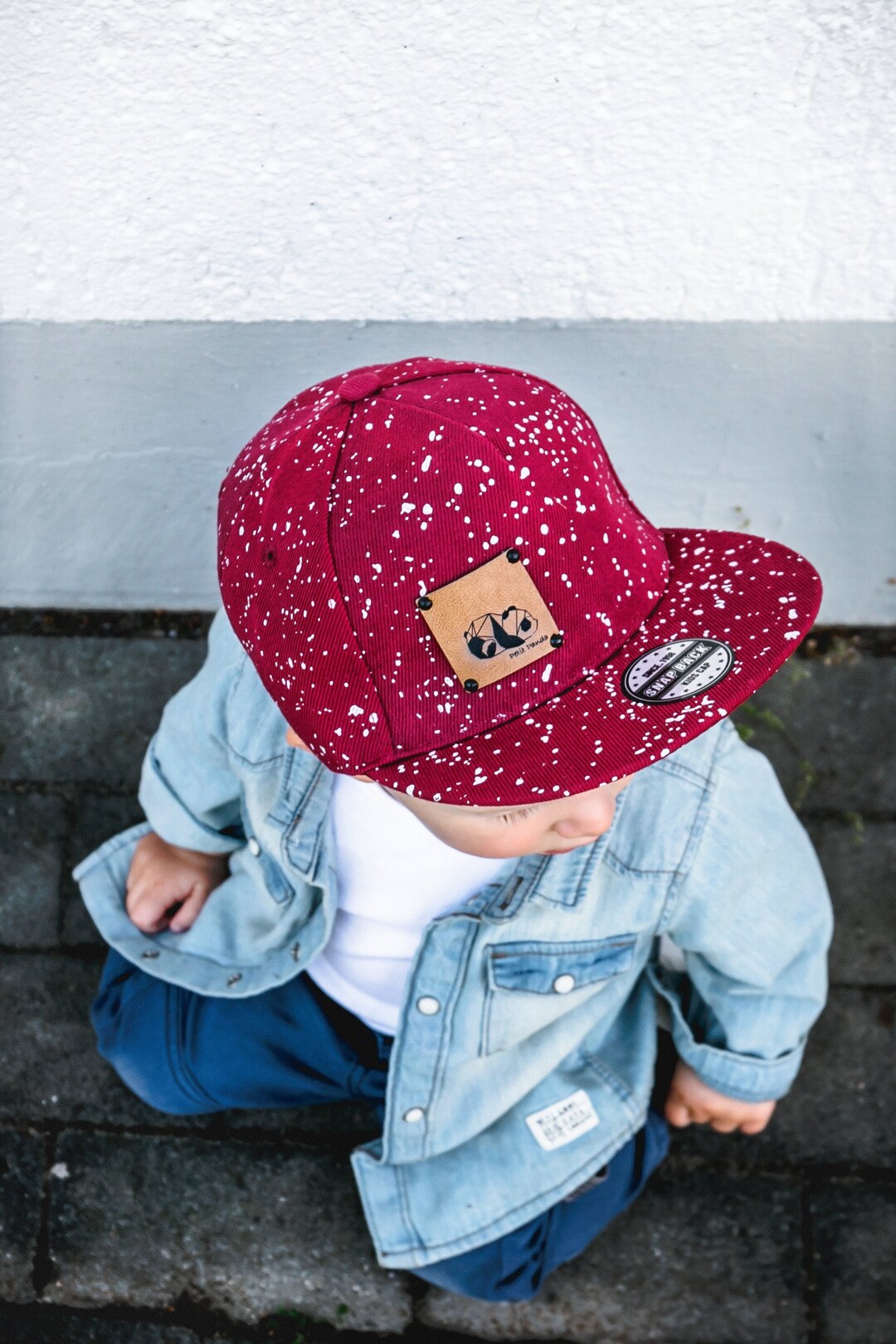 Baseball Cap Kids Dots Red / Marroon Gift, Children, Birthday, Children ...
