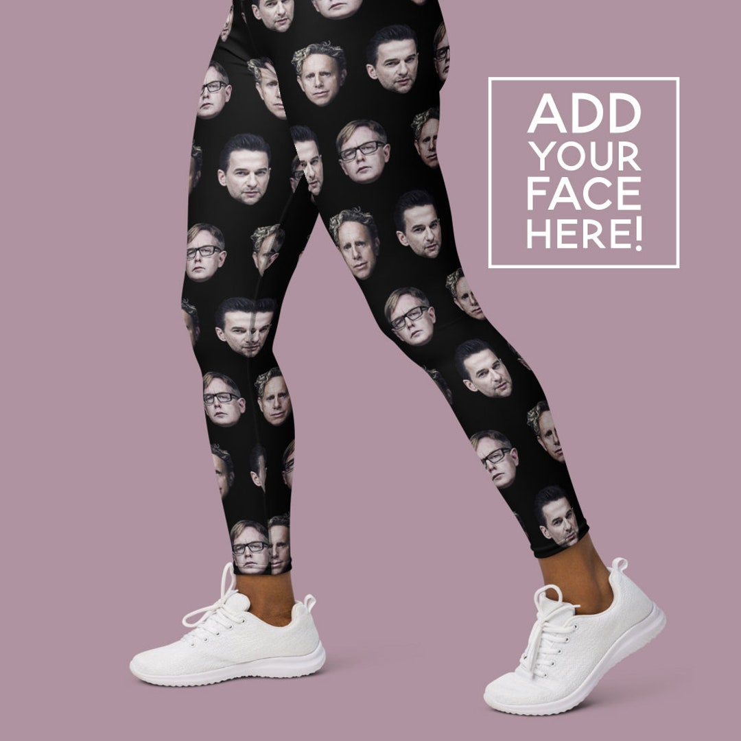 Custom Printed Face Leggings, Pet Face Leggings Size XS-6XL - Etsy