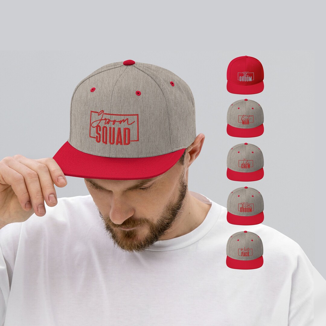 Embroidered Groomsman Hats, Bachelor Party Hats, Groom Squad Hats - Etsy