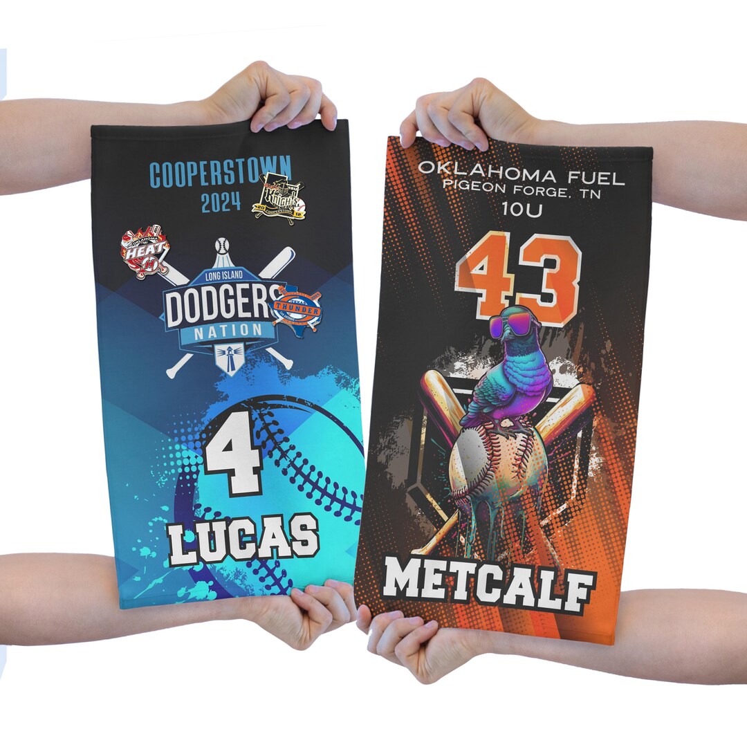 Custom Design Pin Trading Towel, Rally Towel - 2 SIZES - Etsy