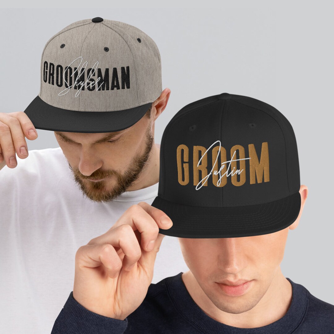 Custom Designed Groomsmen Hats, Bachelor Party Hats - Etsy