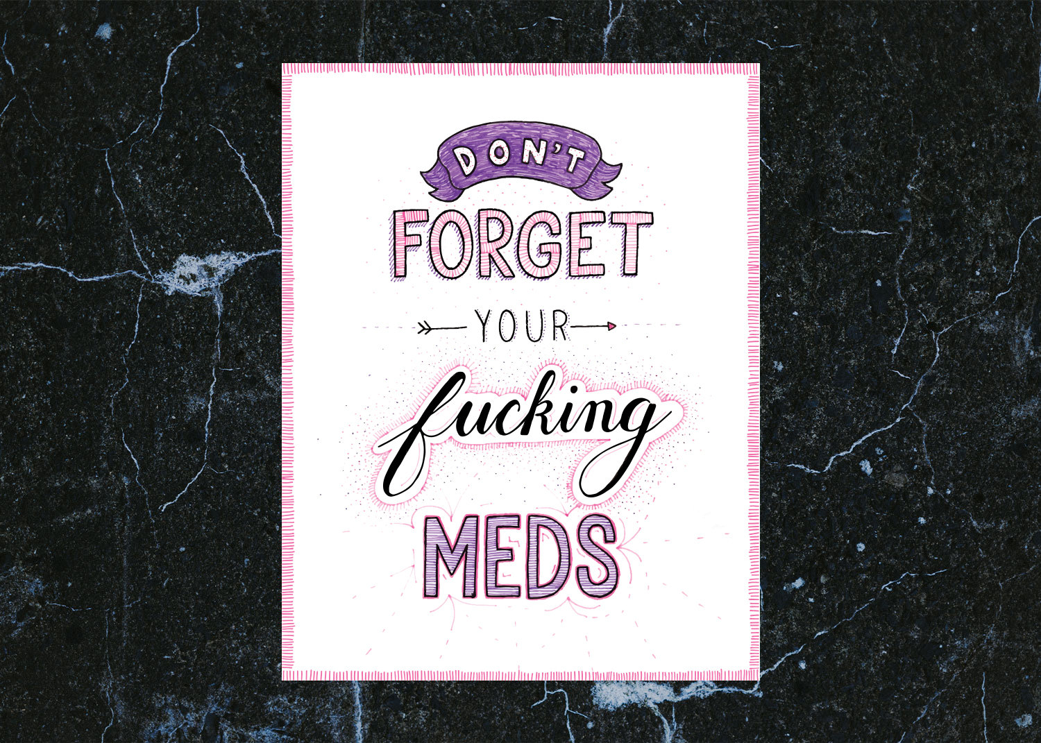 Medication Reminder Poster 8.5x11 Instant PDF Download - Etsy
