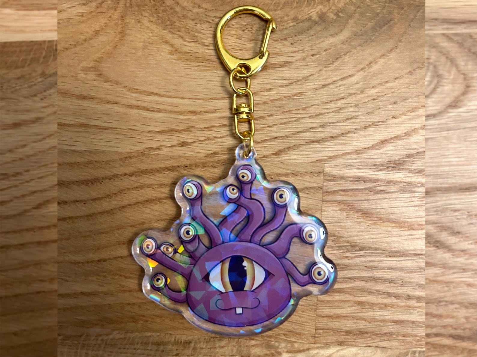 Dnd Monster Charm, Keychain, Owlbear, Displacer Beast, Beholder, Dragon ...
