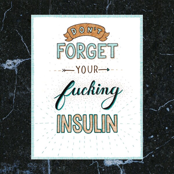 Diabetes Poster - Etsy
