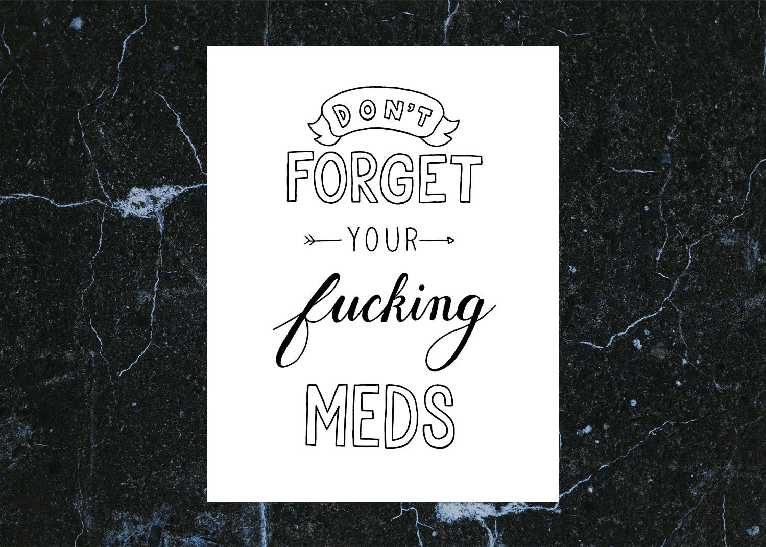 Color at Home Medication Reminder Poster 8.5x11 Instant PDF Download ...