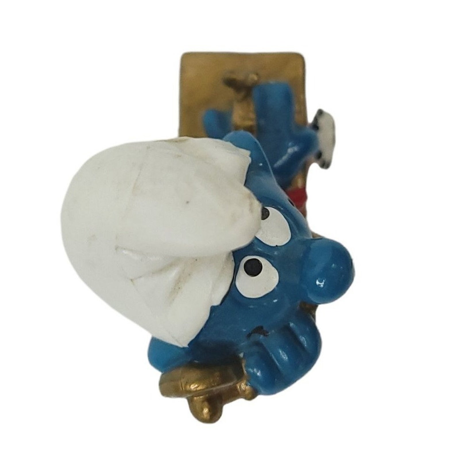 Vintage 1980 Peyo Schleich Telephone Smurf Phone Figure PVC - Etsy