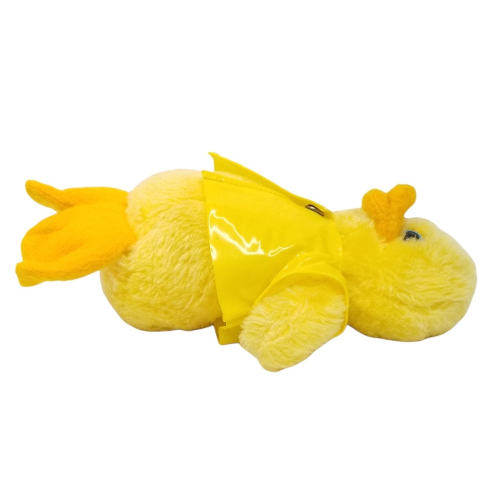 Vintage 1982 Hallmark Duck Plush 9 Raincoat Yellow Blue Eyes Stuffed ...