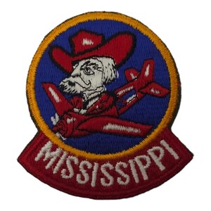 US Civil Air Patrol National Mississippi Vintage Attached Tab Shoulder ...