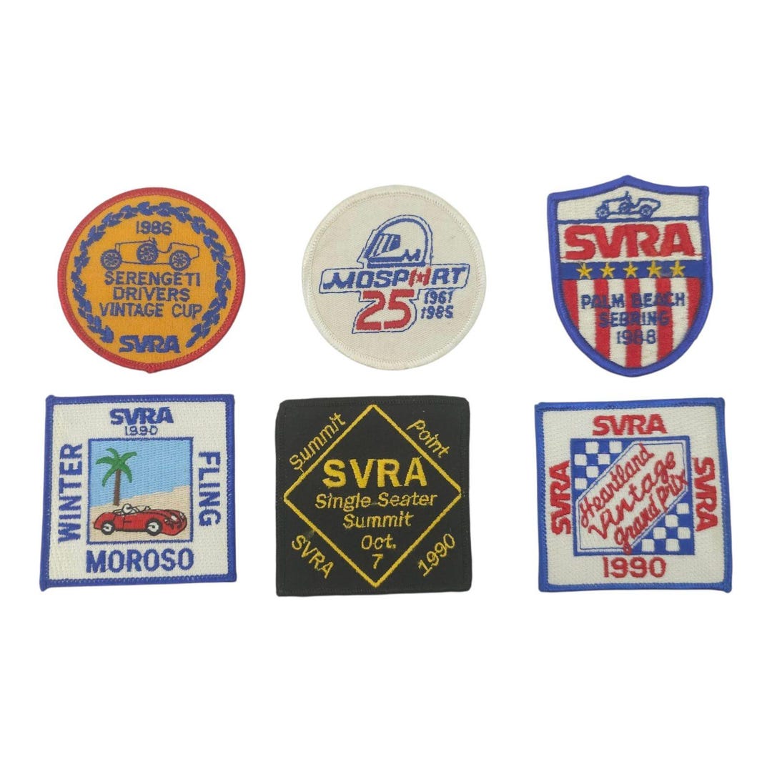 SVRA Patches Serengeti Sportscar Vintage Racing Association Heartland ...