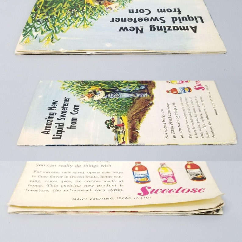 Vintage 1940s Sweetose Extra Sweet Corn Syrup 19 Page Recipe Booklet ...