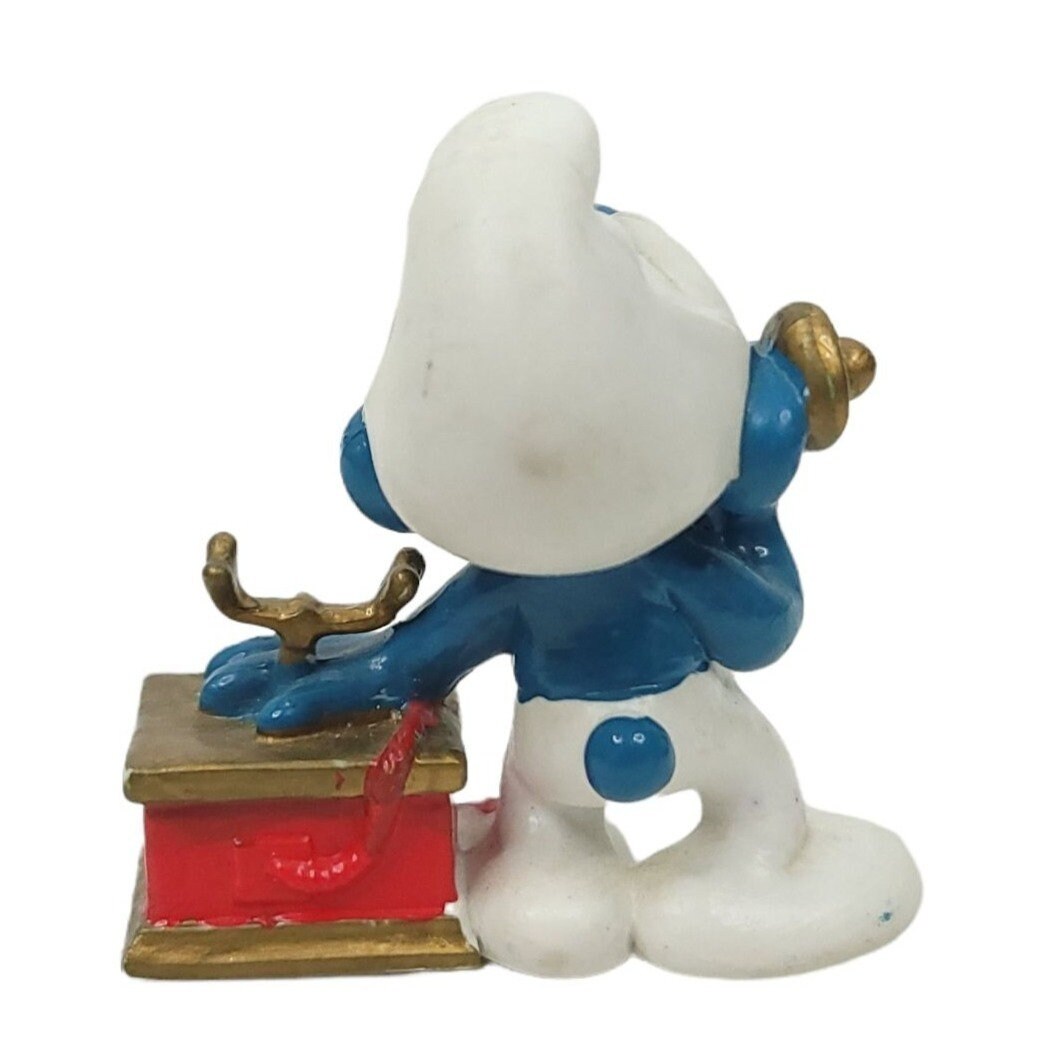 Vintage 1980 Peyo Schleich Telephone Smurf Phone Figure PVC - Etsy