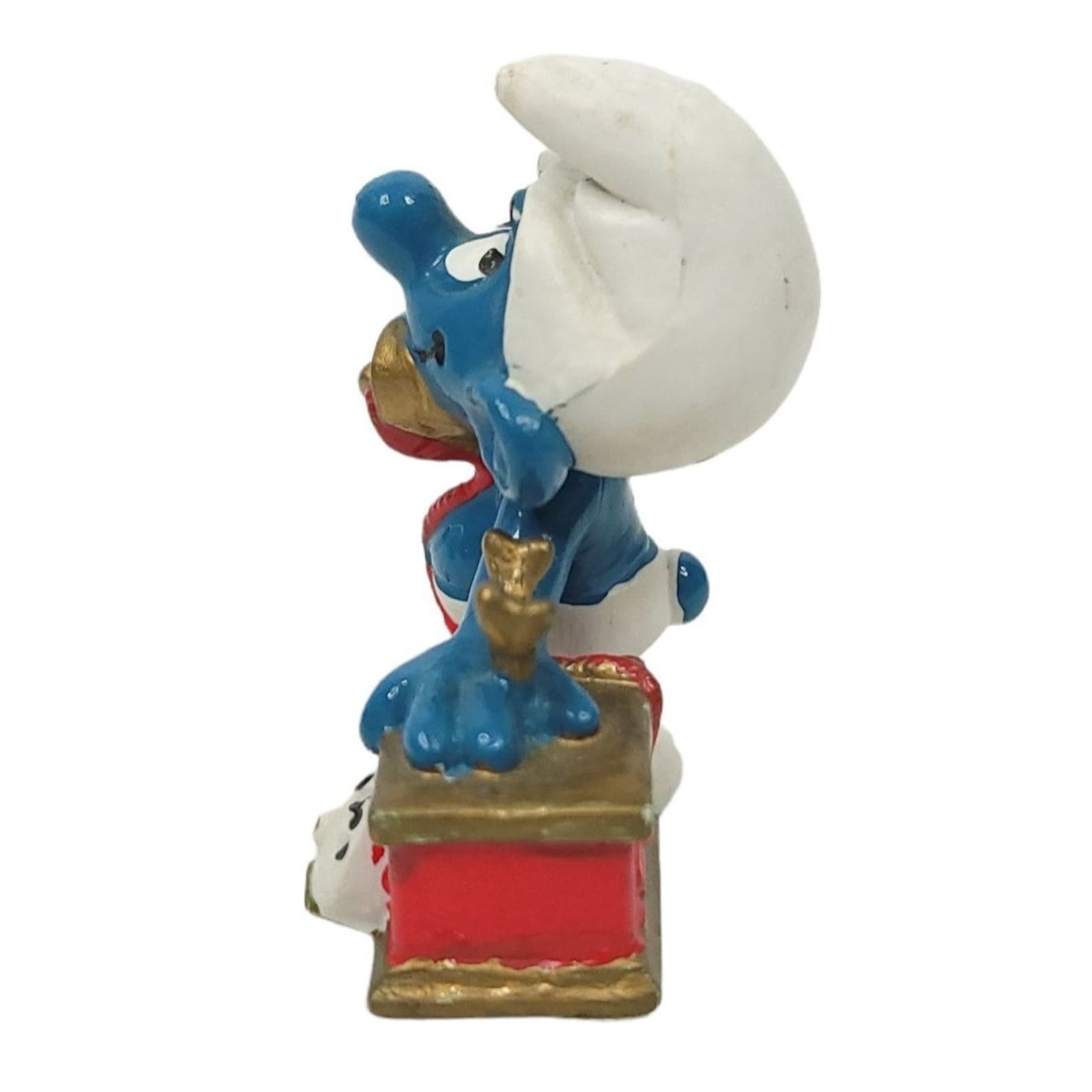 Vintage 1980 Peyo Schleich Telephone Smurf Phone Figure PVC - Etsy