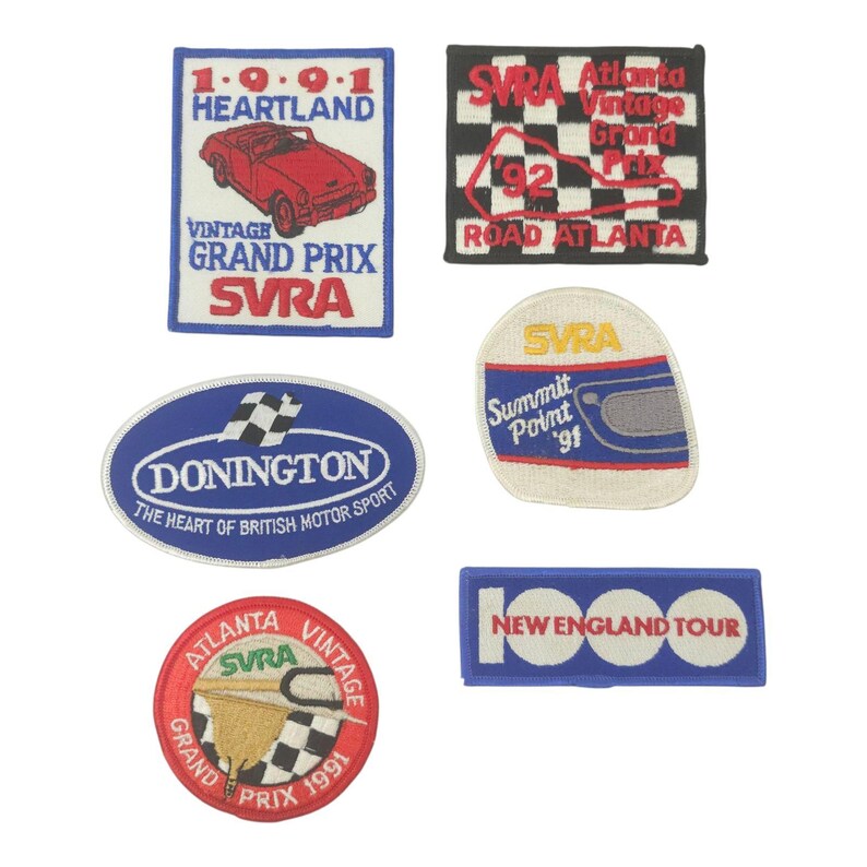 SVRA Patches 90s Sportscar Vintage Racing Association Grand Prix Lot of ...