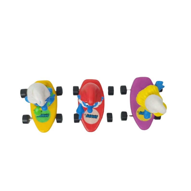Vintage 90s Peyo Applause Surfing Smurfs Papa Smurf Smurfette - Etsy