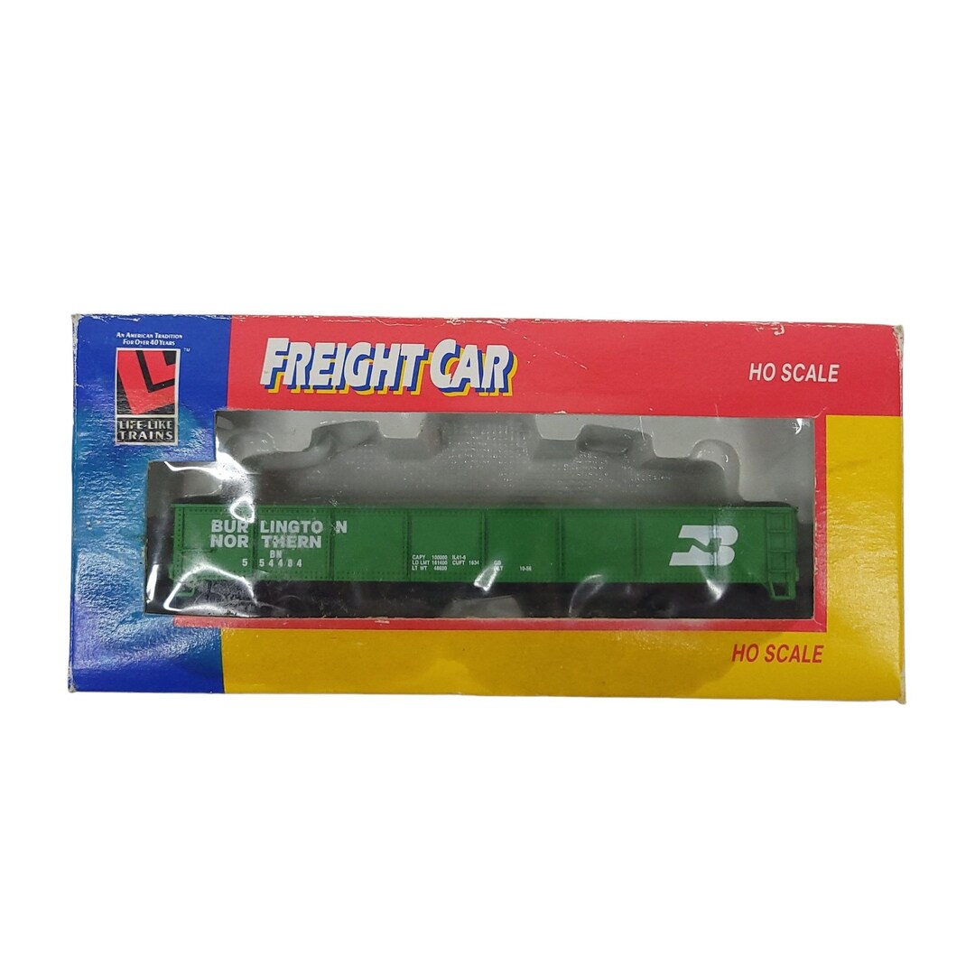Vintage Life Like Trains Burlington Northern #554484 Gondola Car HO ...