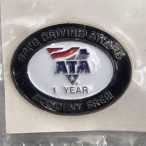 American Trucking Associations Safe Driving Award Lapel Pins Pinbacks ...