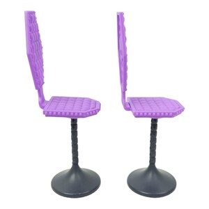Monster High Furniture Lot Chairs Sofa Couch School Blackboard Purple ...