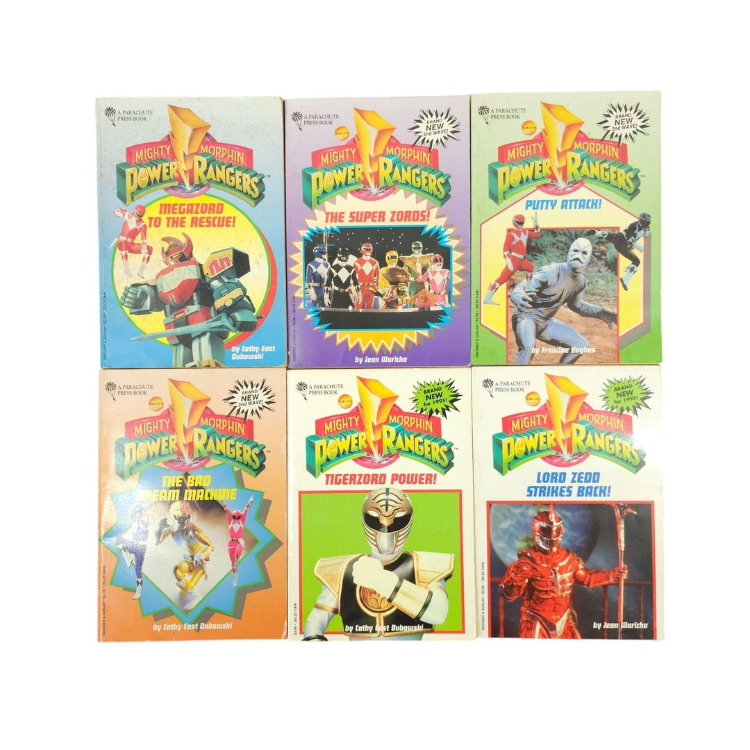 Mighty Morphin Power Rangers Paperback Vintage 90s Parachute Press Book ...