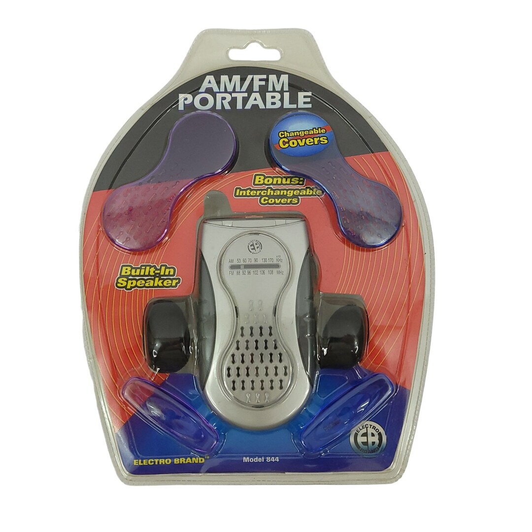 Electro Brand AM FM Portable Radio Model 844 Speaker Headphones New Old ...