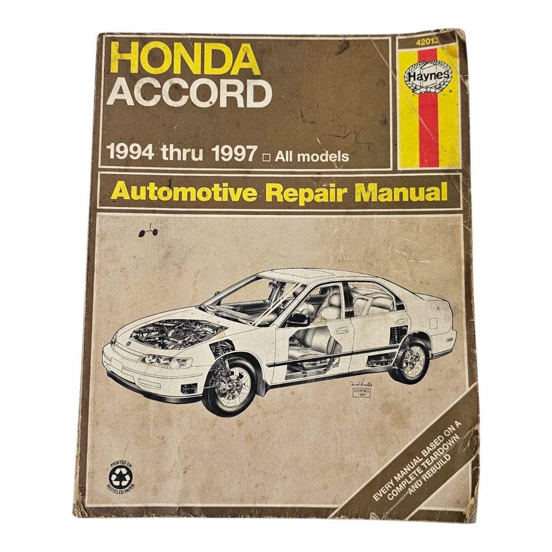 Haynes Honda Accord 1994 Thru 1997 Automotive Repair Manual 42013 ...