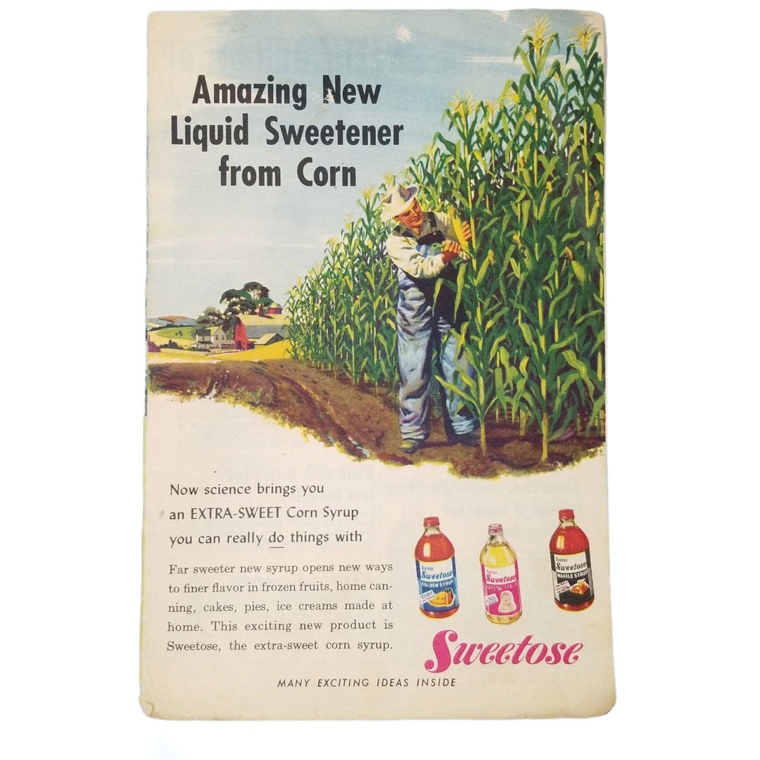 Vintage 1940s Sweetose Extra Sweet Corn Syrup 19 Page Recipe Booklet ...