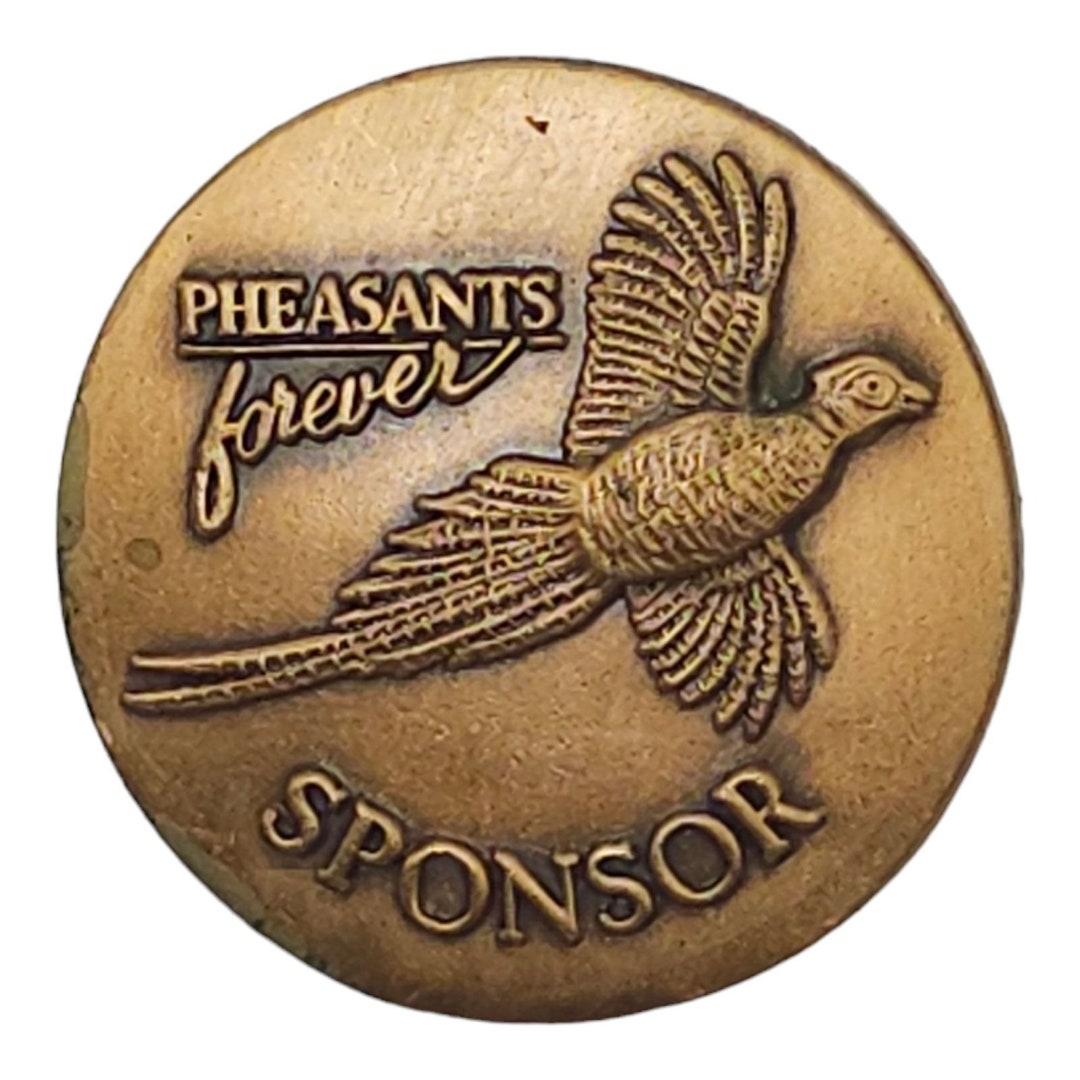 Pheasants Forever Sponsor Pinback Lapel Pin Vintage Metal Collectible ...