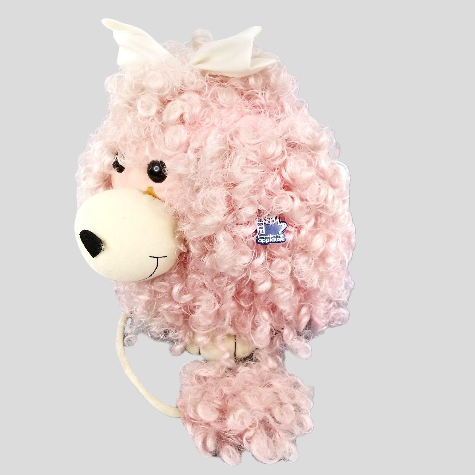 Applause Pink Poodle Curly Locks Puppy Dog 12 Plush - Etsy