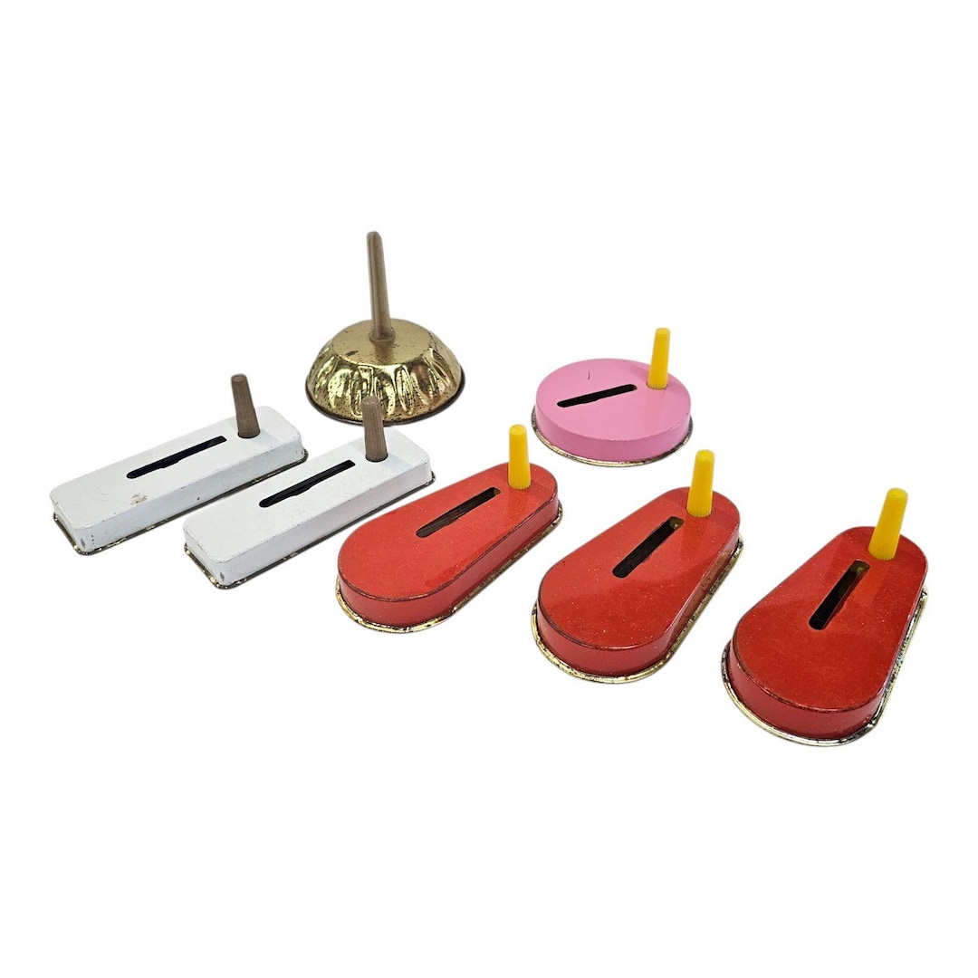 Spinner Hand Crank Noise Makers Clapper Tin Metal Vintage Party Favors ...