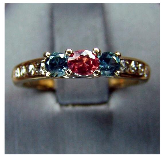 Teal Ruby Ring - Etsy