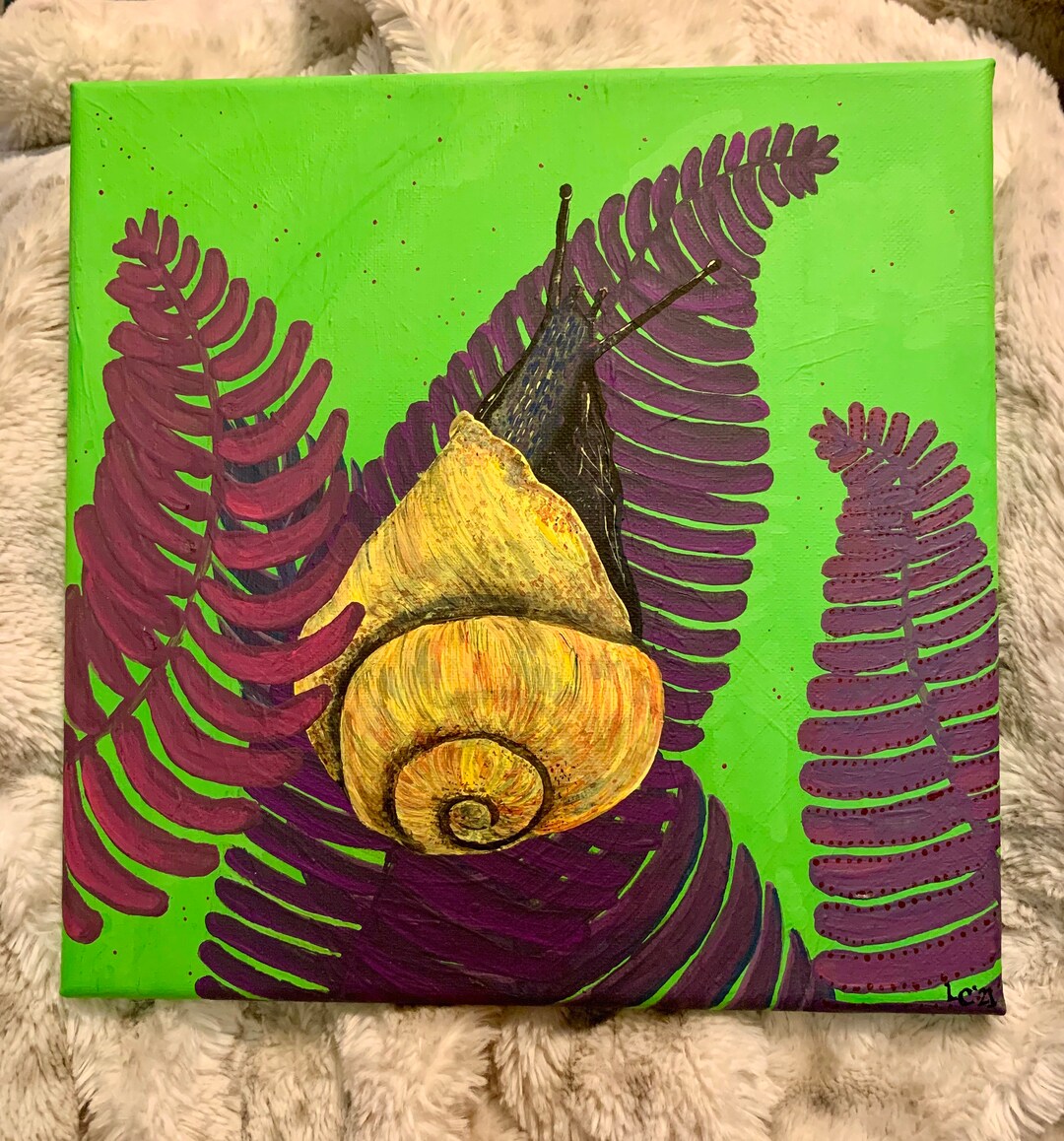 Sol (the Land Snail) Painting - Acrylic Painting 10 X 10 Inches on ...