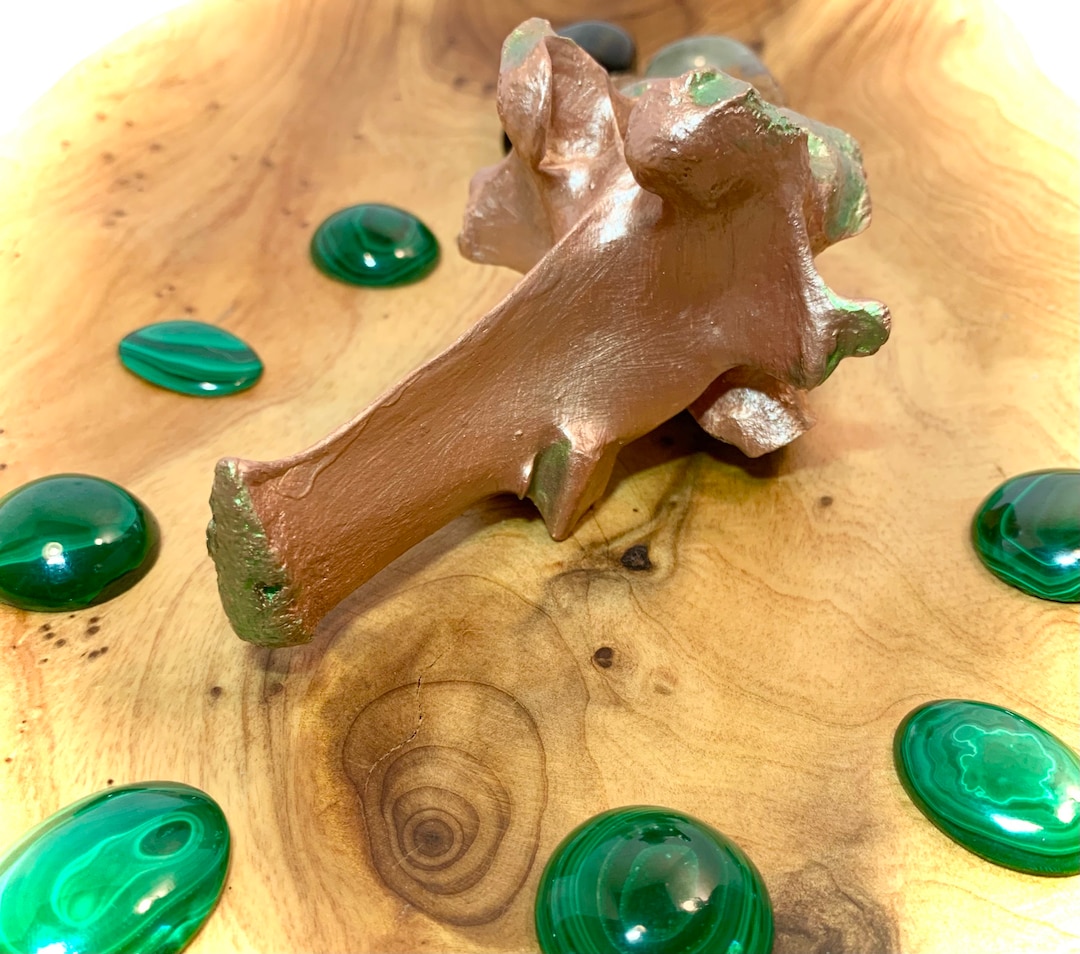 Rose Gold Deer Vertebrae Sculpture – Iridescent Enamel Bone Art - Etsy