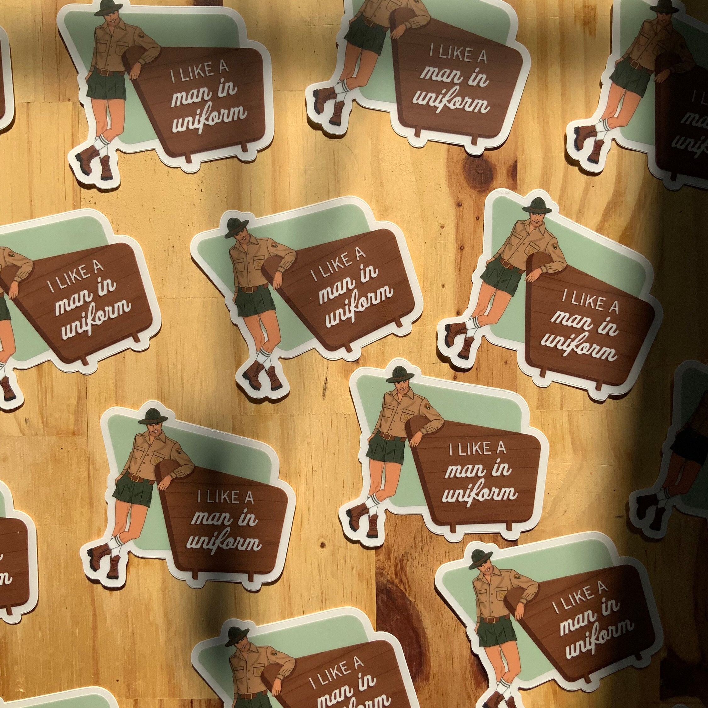 I Like A Man in Uniform Park Ranger Sticker National Parks Granola ...