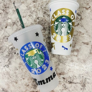 Class of 2024 Senior Starbucks High School College Graduation 24oz Cold ...